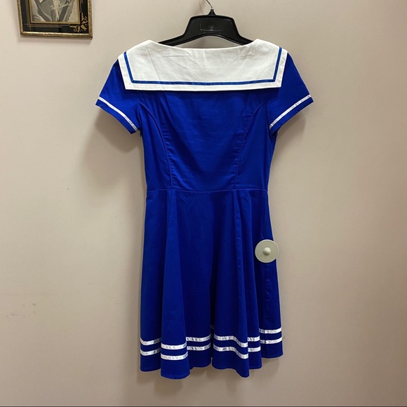 Hearts & Roses | Dresses | Blue Sailor Mini Dress Vintage 4s 50s Sailor ...